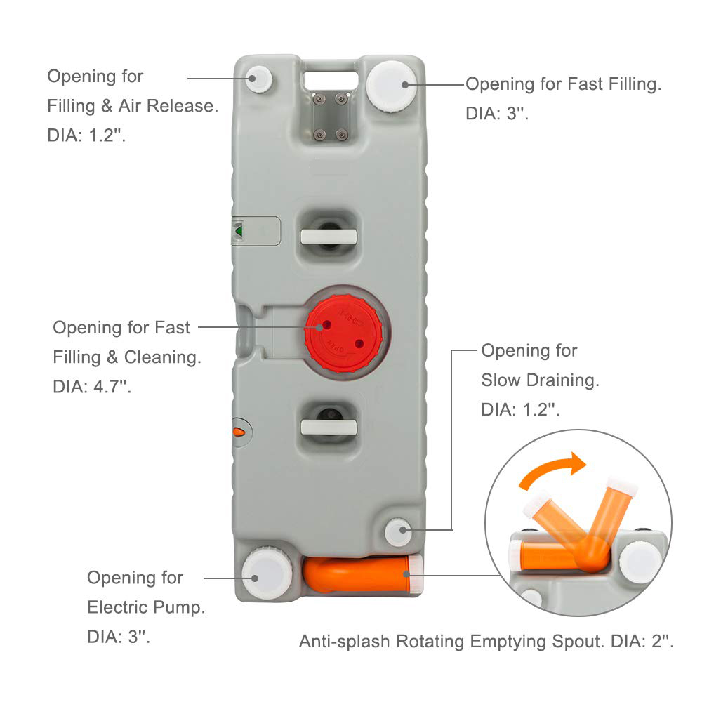 CHH 75l Grey Water Roll Tank - Moutere Caravans